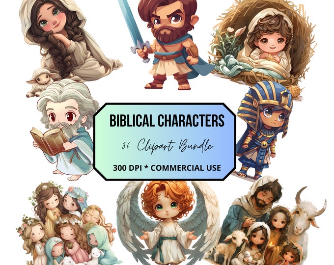 Biblical Characters Clipart, Bible Stories, Biblical People Clip Art ...