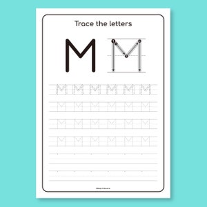 26 Printable Uppercase Alphabet Tracing Worksheets for Preschool ...