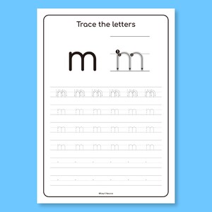 26 Printable Lowercase Alphabet Tracing Worksheets for Preschool ...