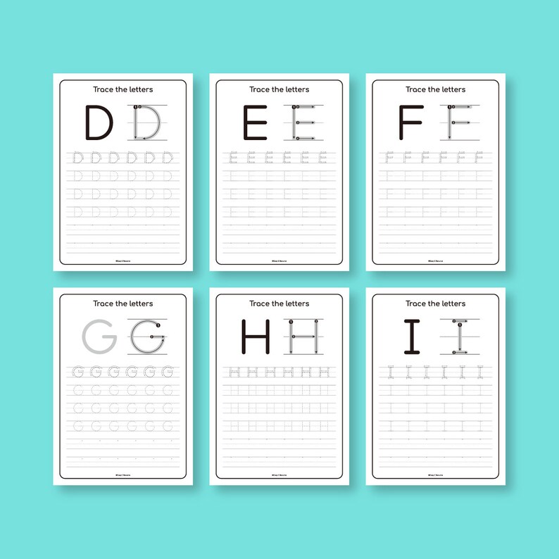 26 Printable Uppercase Alphabet Tracing Worksheets for Preschool ...