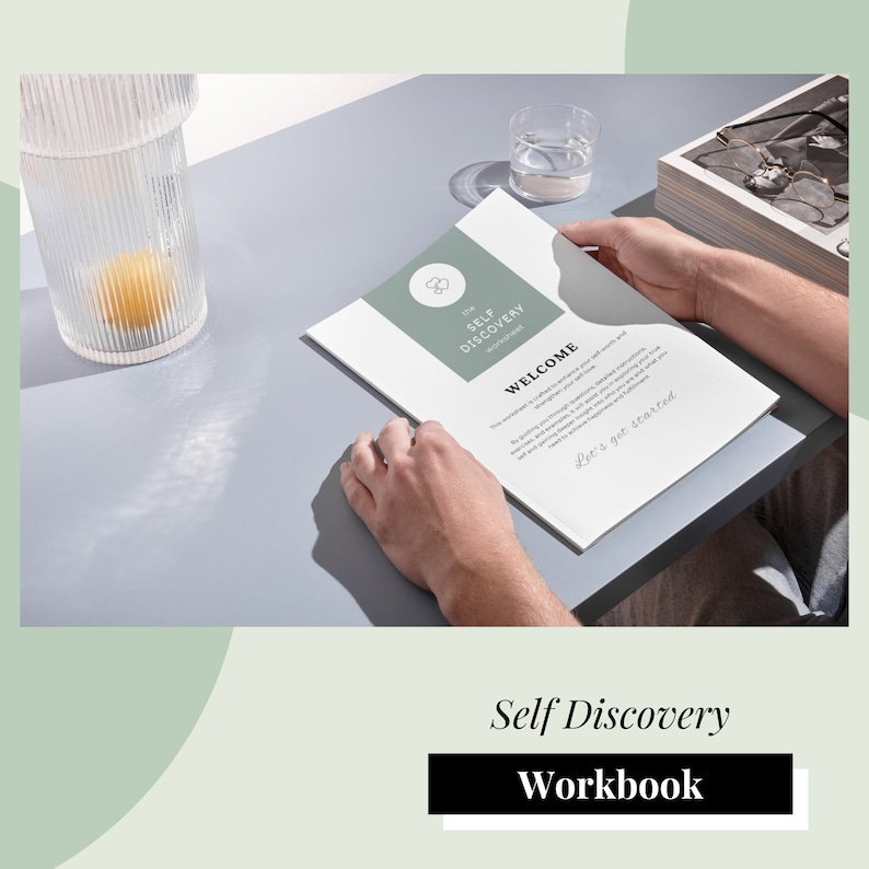 Self-discovery Workbook Instant Download PDF Goal Setting, Vision ...