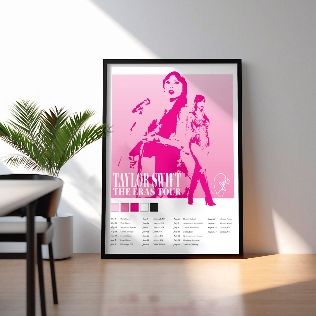 Taylor Swift Wall Art / Taylor Swift Poster / the Eras Tour Art Print ...