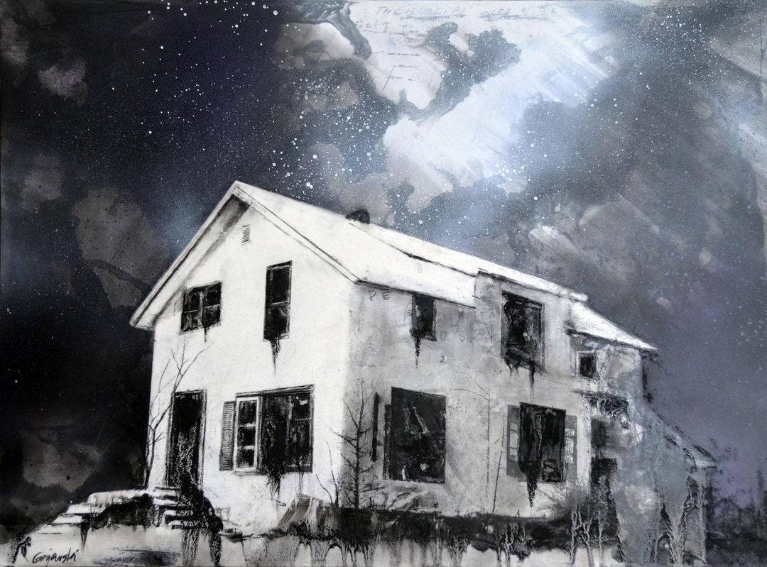 Charcoal Drawing, Flint - Fine Art Print - "1151 Flushing ...