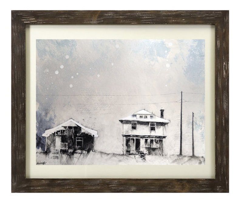 Charcoal Drawing Flint Fine Art Print 914 & 918 - Etsy