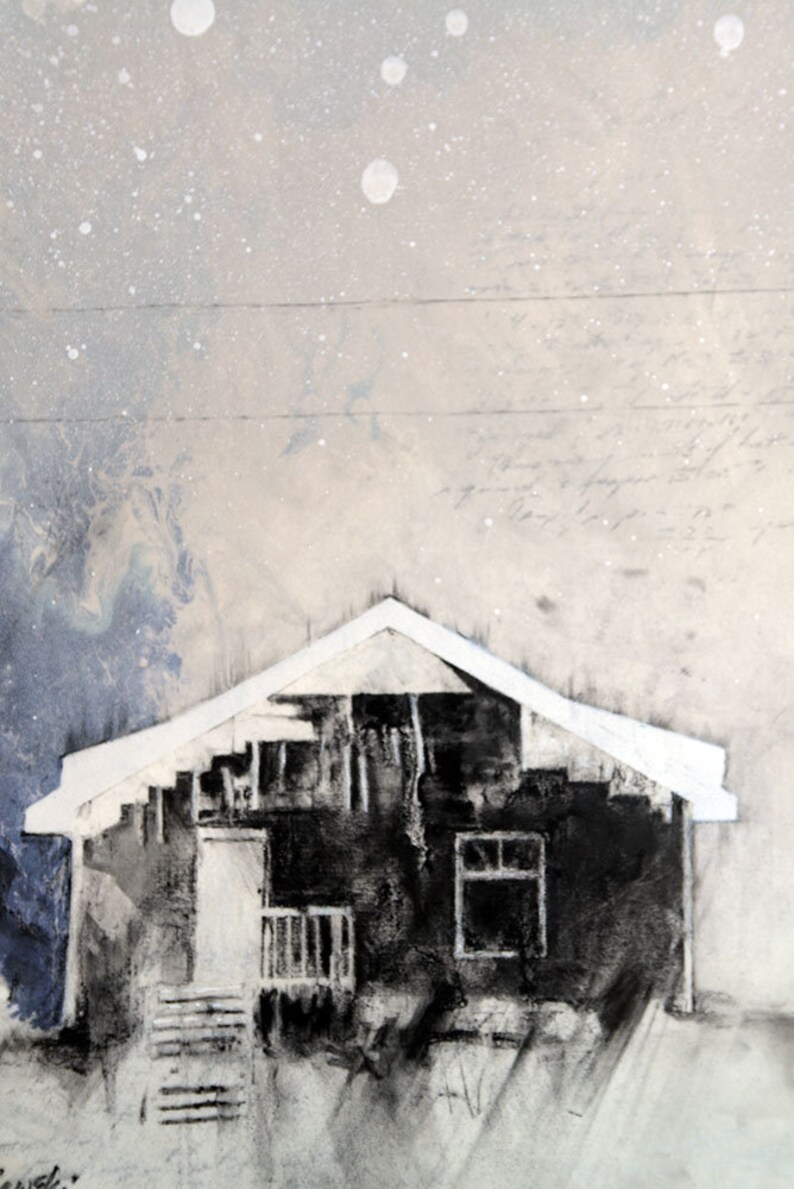 Charcoal Drawing, Flint - Fine Art Print - "914 & 918 Stevenson ...