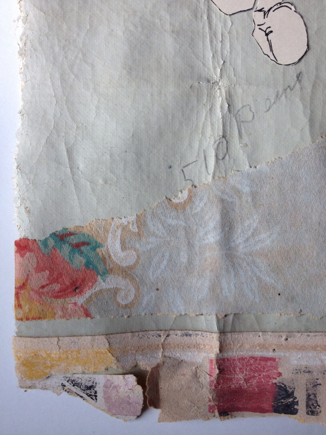 Fine Art Print - Collage: Vintage & Abandoned Papers - 1110 - Vintage ...
