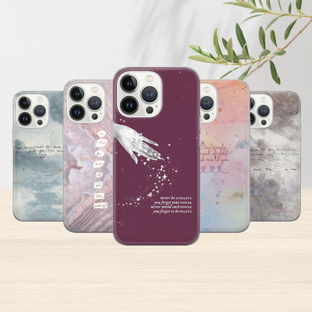 Song Lyrics Phone Case Taylor Swift Cover for iPhone 15 Pro Max, 14 ...