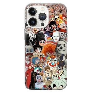 Ugly Circus Clown Phone Case Aesthetic Cover for iPhone 15 Pro Max, 14 ...