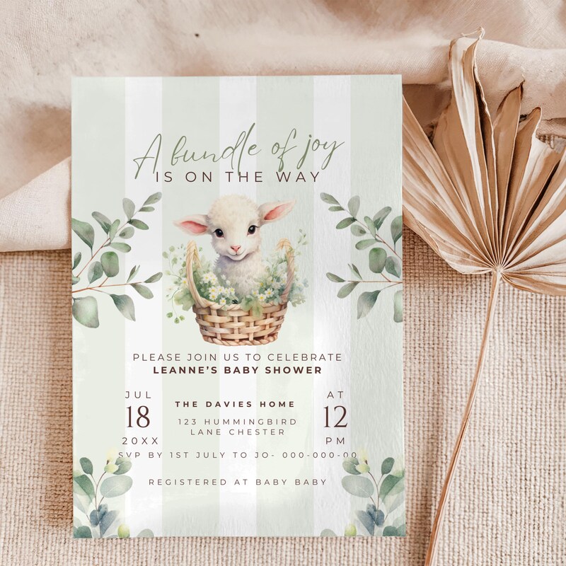 Lamb Baby Shower - Etsy