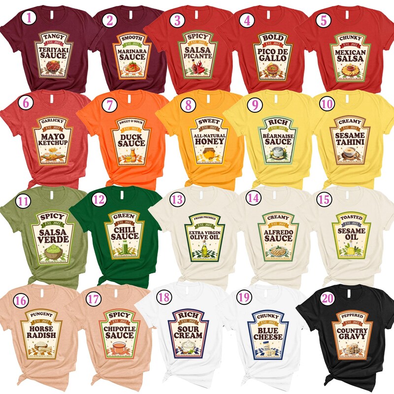 Condiment Shirt - Etsy