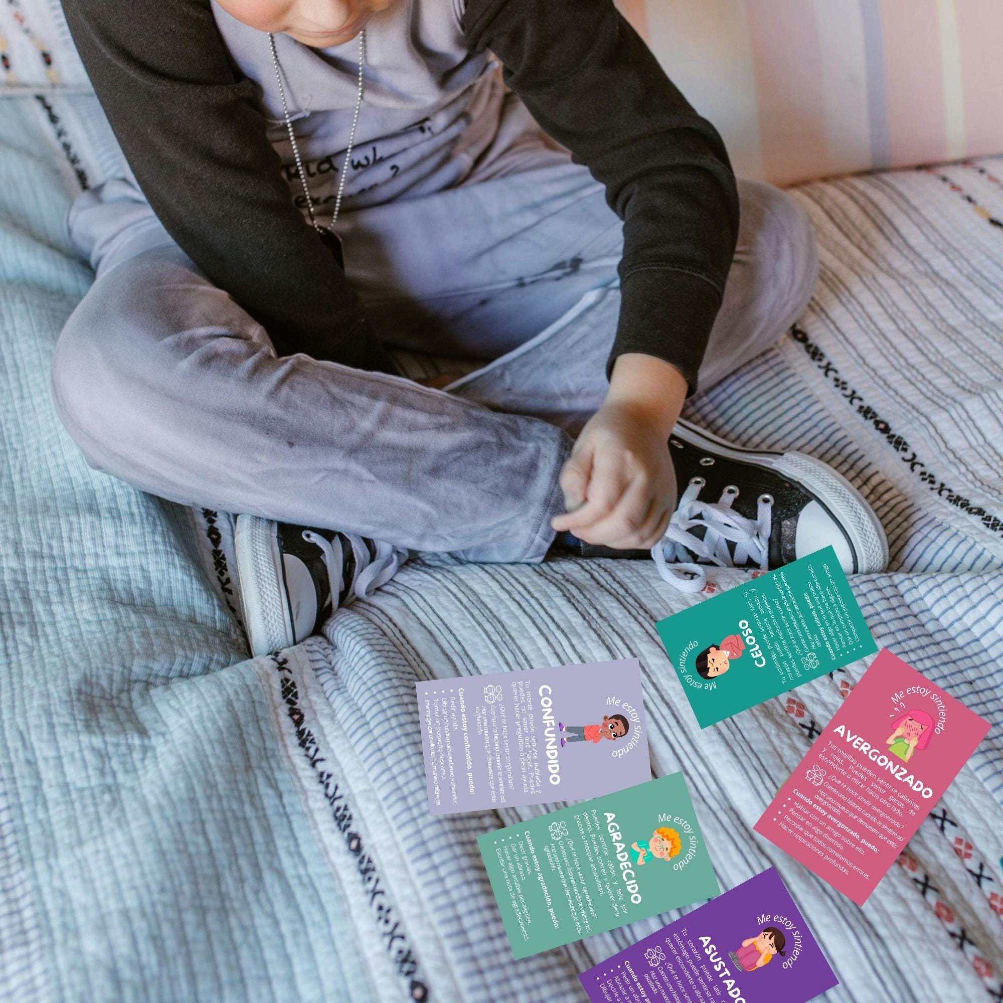 26 Tarjetas De Emociones Para NIÑAS Emotion Flashcards Feelings Spanish ...