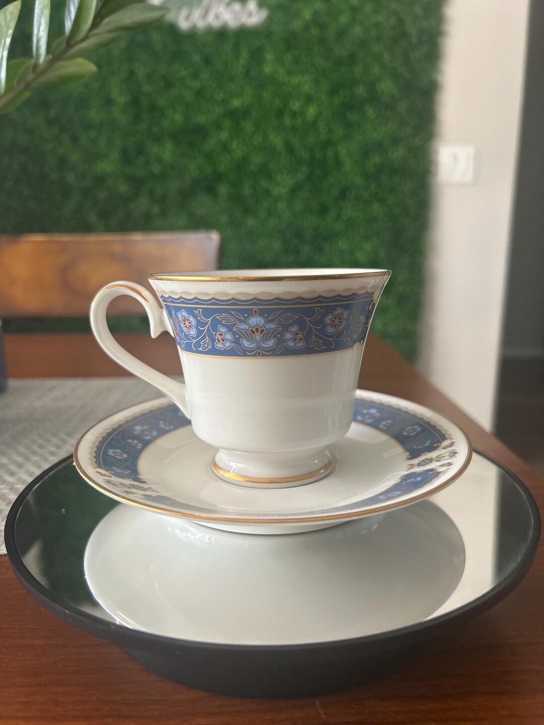 Blue Flower Tea Cup. - Etsy