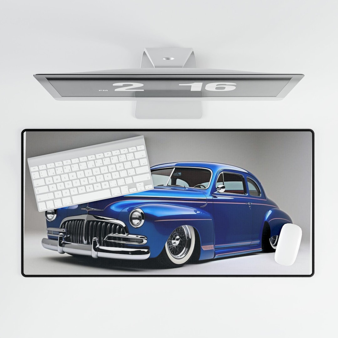 Vintage Car Desk Mat, Cool Office Decor, Classic Car Lover Gift, Car ...
