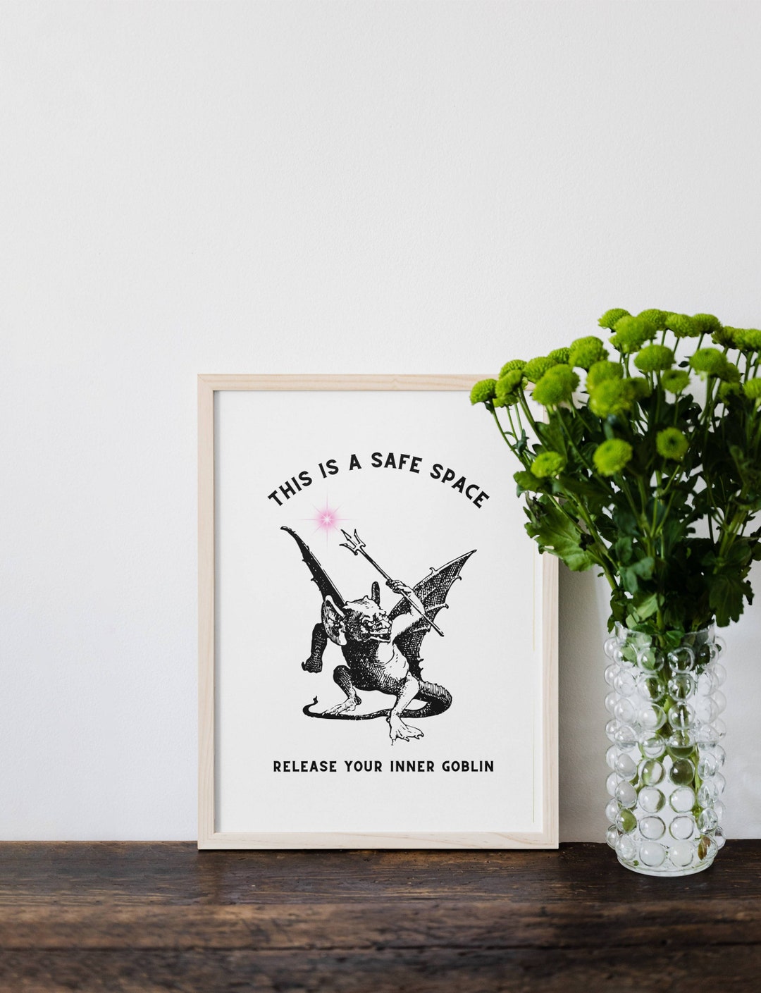 Release Your Inner Goblin Vintage Print | Digital Print | Digital Wall ...
