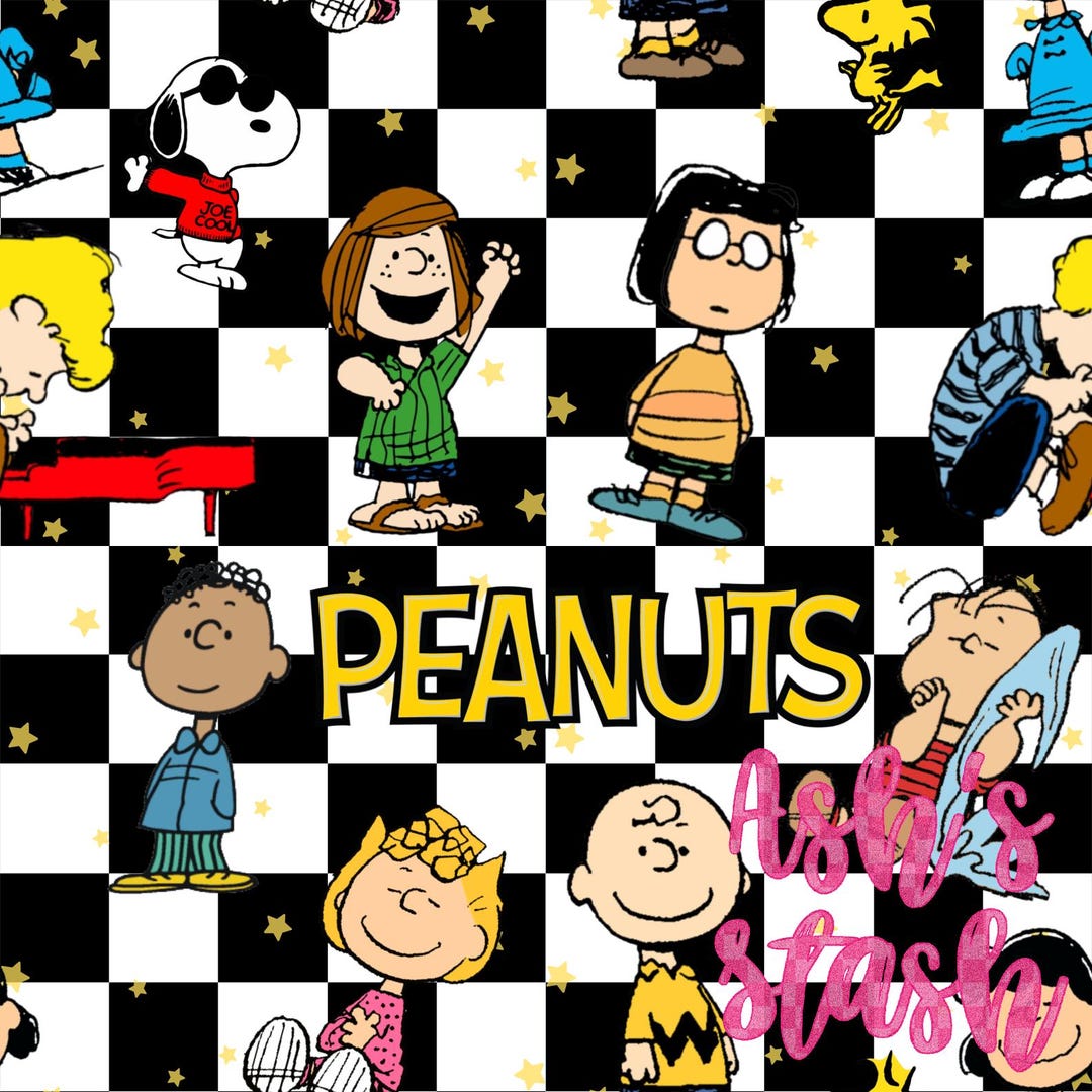 Peanuts, Checkered Seamless File - Etsy