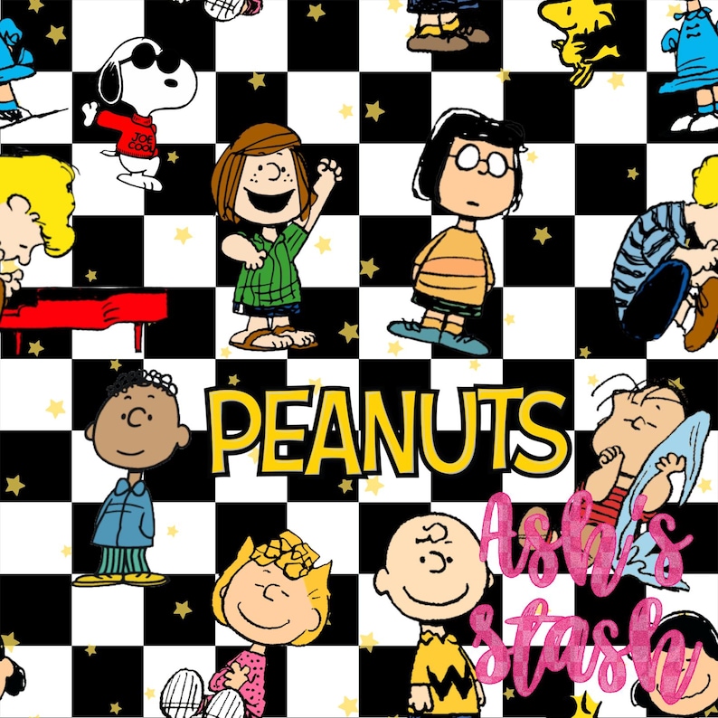 Peanuts, Checkered Seamless File - Etsy