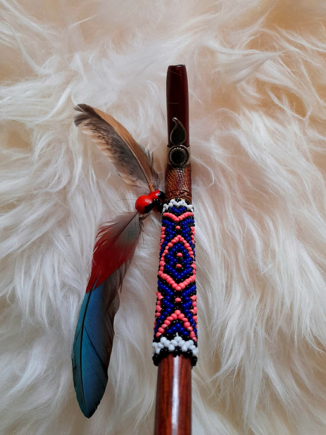 Handmade Peruvian Tepi Pipe. Applicator Shamanic Tool for Rapé Rapeh ...