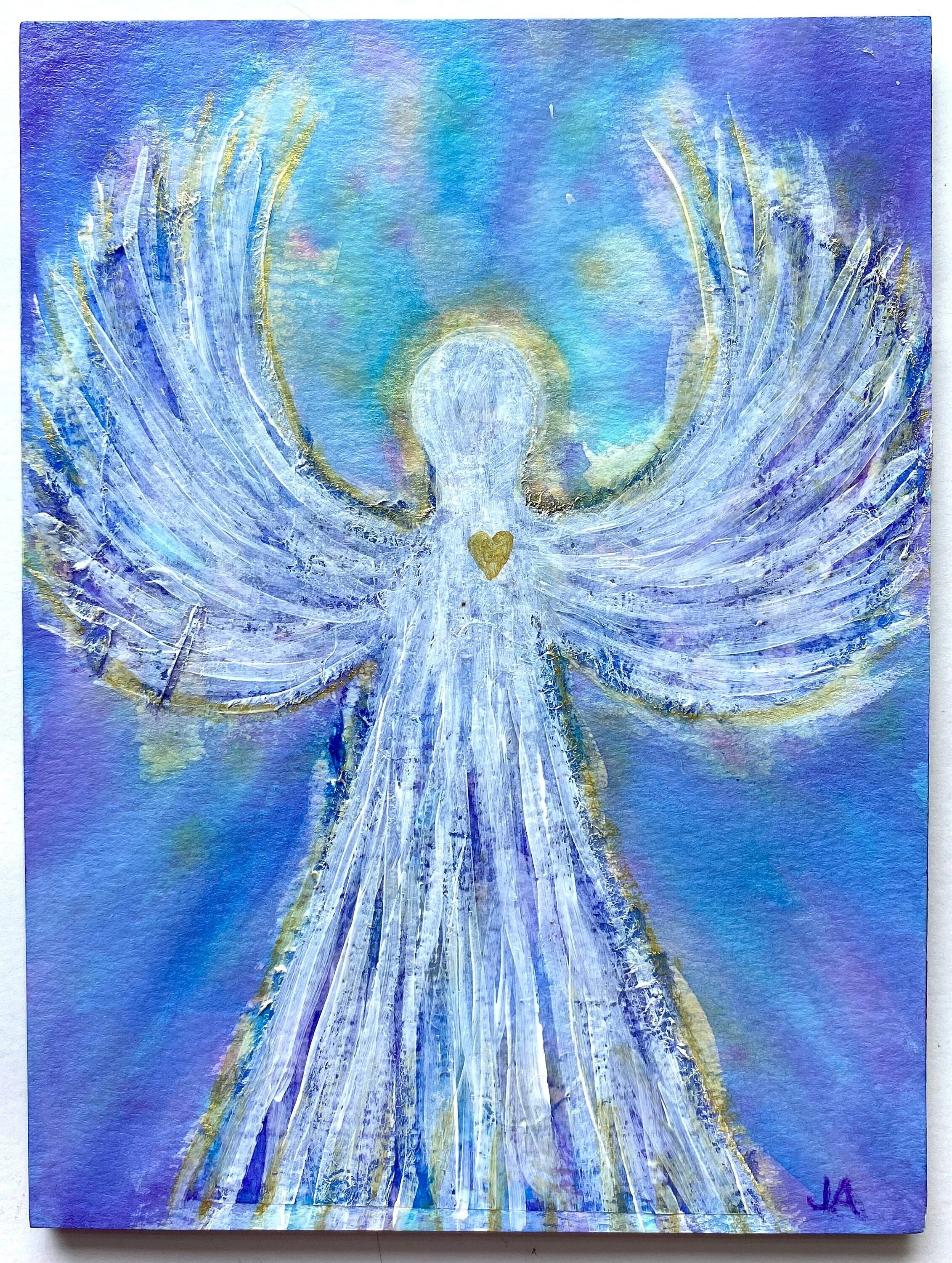 Guardian Angel, Sympathy, Inspirational - One of a Kind Original ...