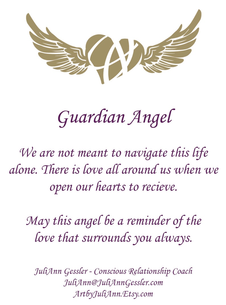 Guardian Angel Sympathy Inspirational One of a Kind - Etsy