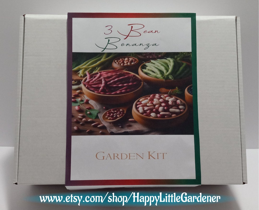 3-bean Bonanza: Complete Bean Gardening Starter Set With Seed Storage ...