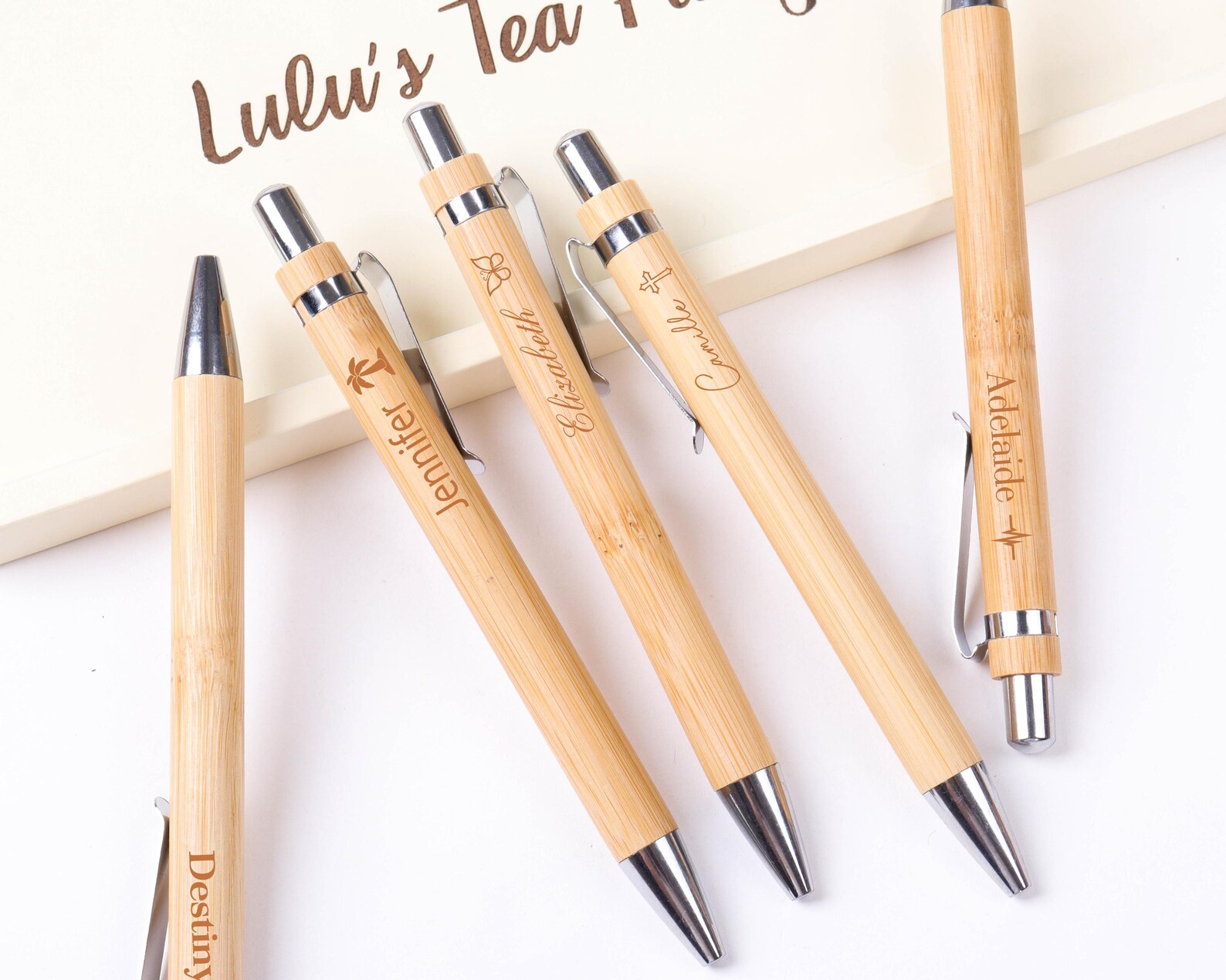 Custom Bamboo Pen, Carved Bamboo Pen, Personalised Name Pen, Work ...