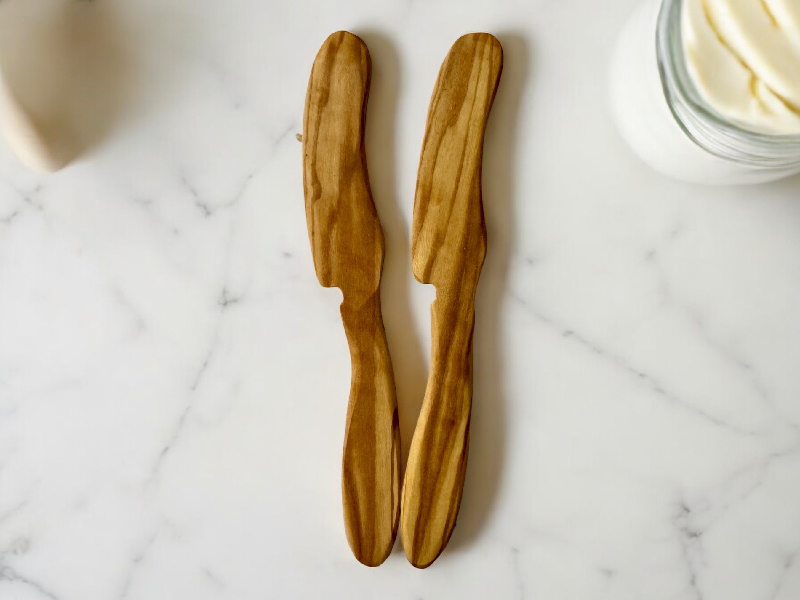 Olive Wood Butter Knife, Sustainable Spreader, Wooden Butter Spreader ...