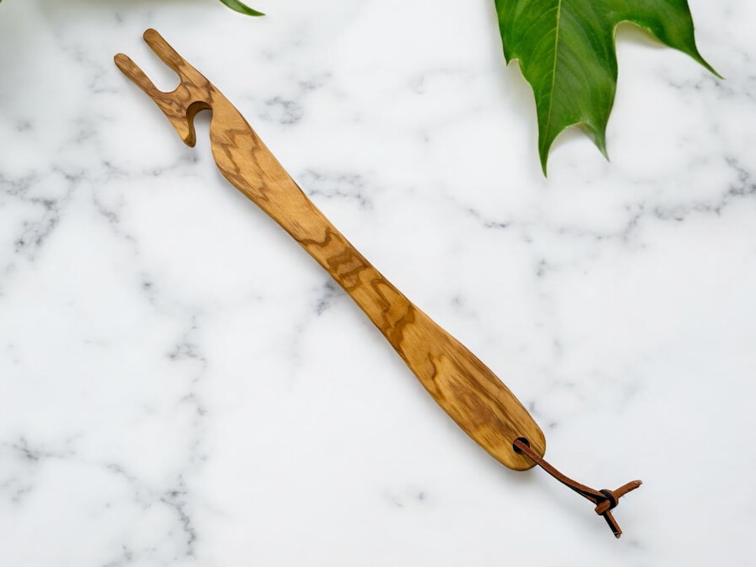 Olive Wood Oven Rack Push/pull Stick With Magnet, Sustainable Kitchen ...