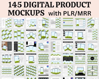 PLR Digital Mockups Master Resell Rights PLR Digital Products Done for You Plr Mockups MRR ...
