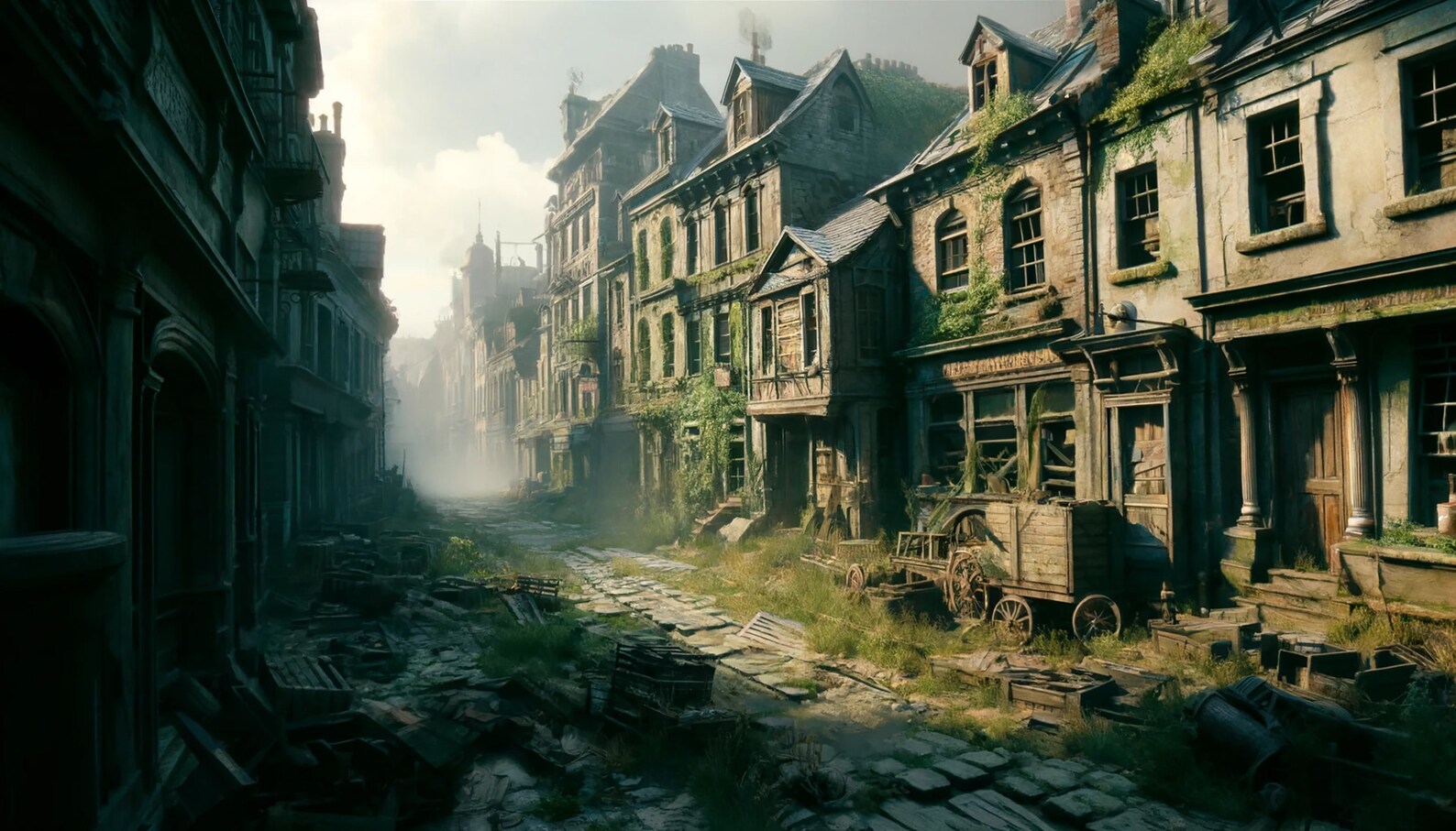 Dnd 150 Dilapidated Town Fantasy Backdrop Images, DM, Dungeons and ...