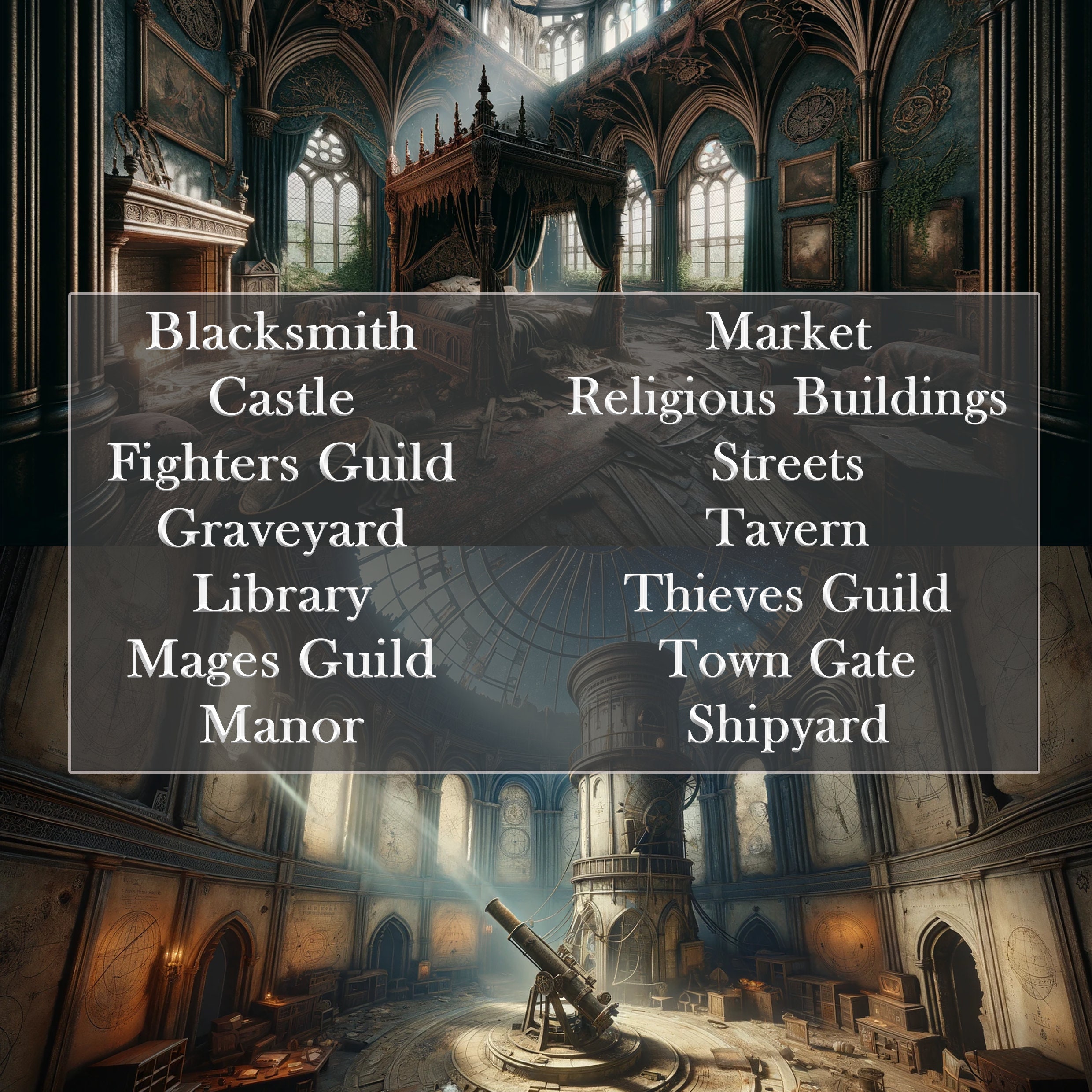 Dnd 150 Dilapidated Town Fantasy Backdrop Images, DM, Dungeons and ...