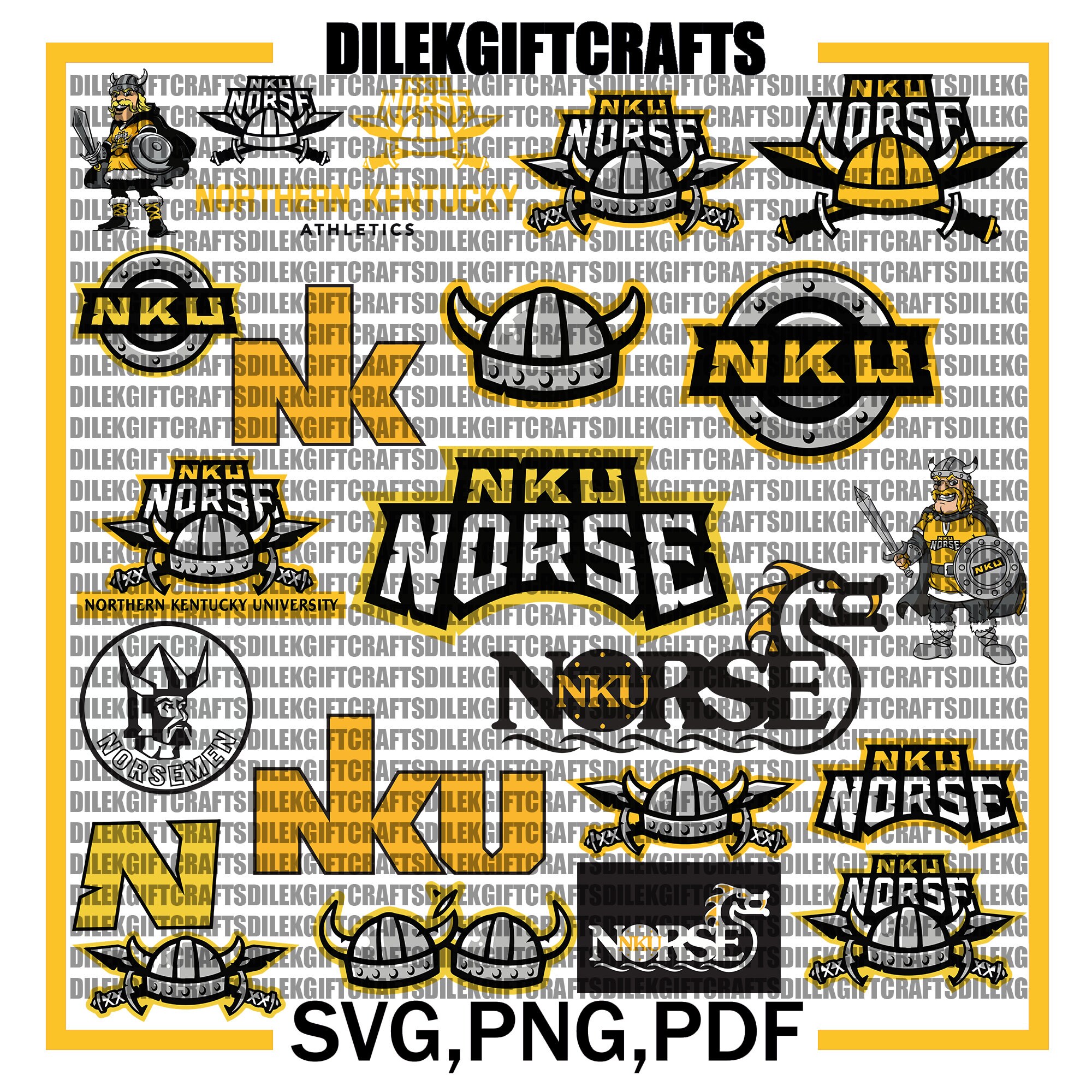 Northern Kentucky University SVG, Norse SVG, Game Day, NKU, Football ...
