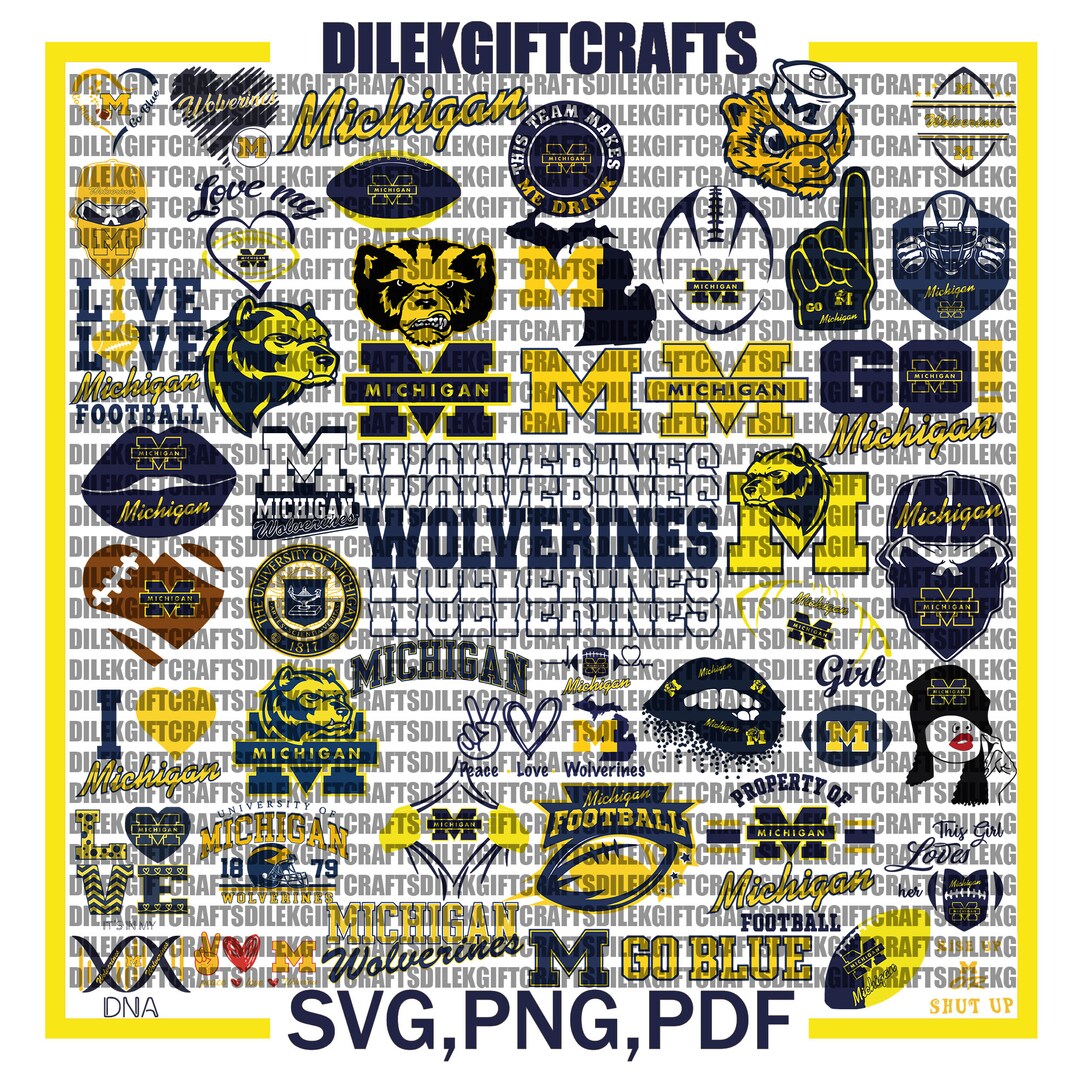 Michigan University SVG, Wolverines SVG, Game Day, Football, College ...