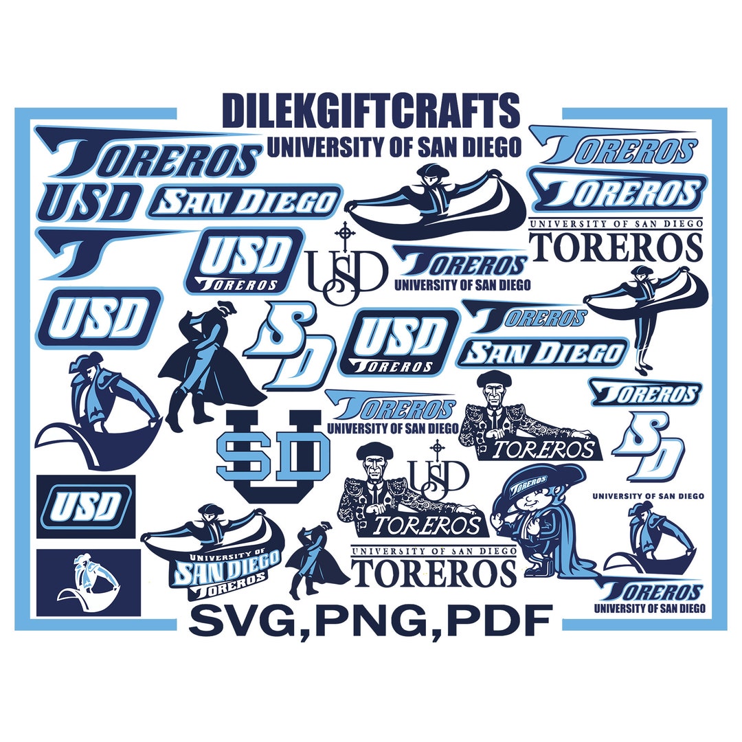 San Diego University SVG, Toreros SVG, Game Day,football, College ...