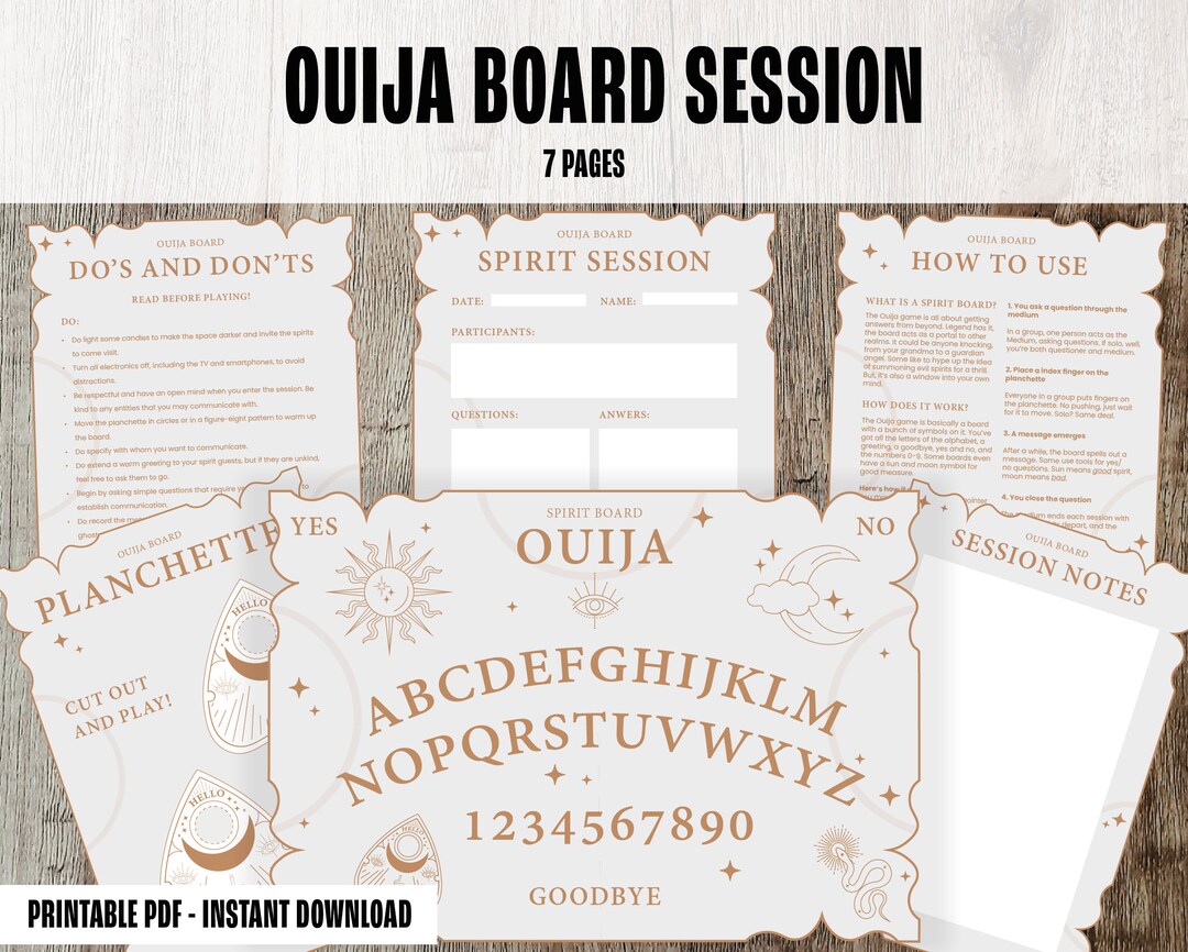 Ouija Board - Spirit Board Session - Etsy