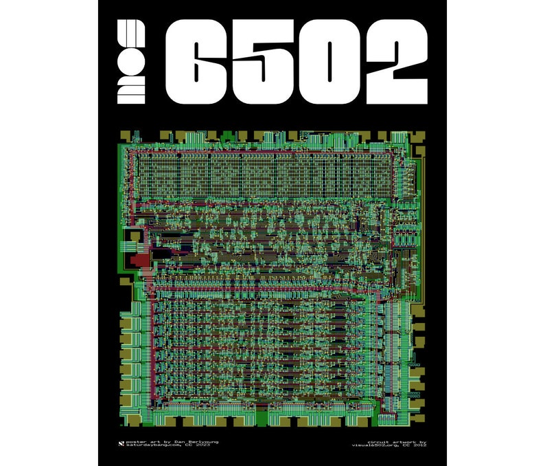 MOS 6502 Poster - Etsy