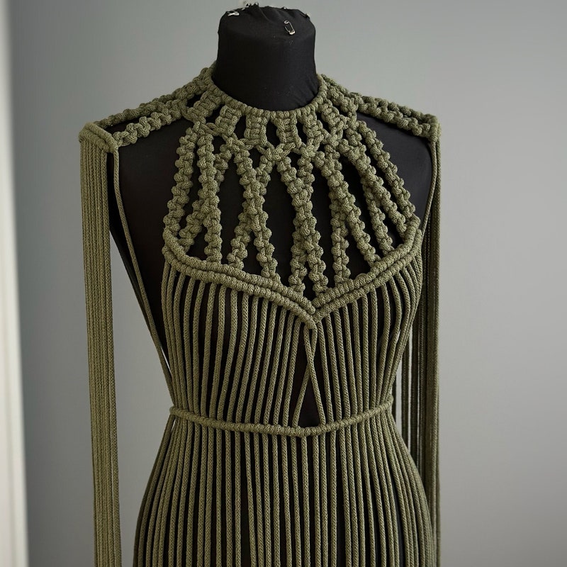 Macrame Dress - Etsy