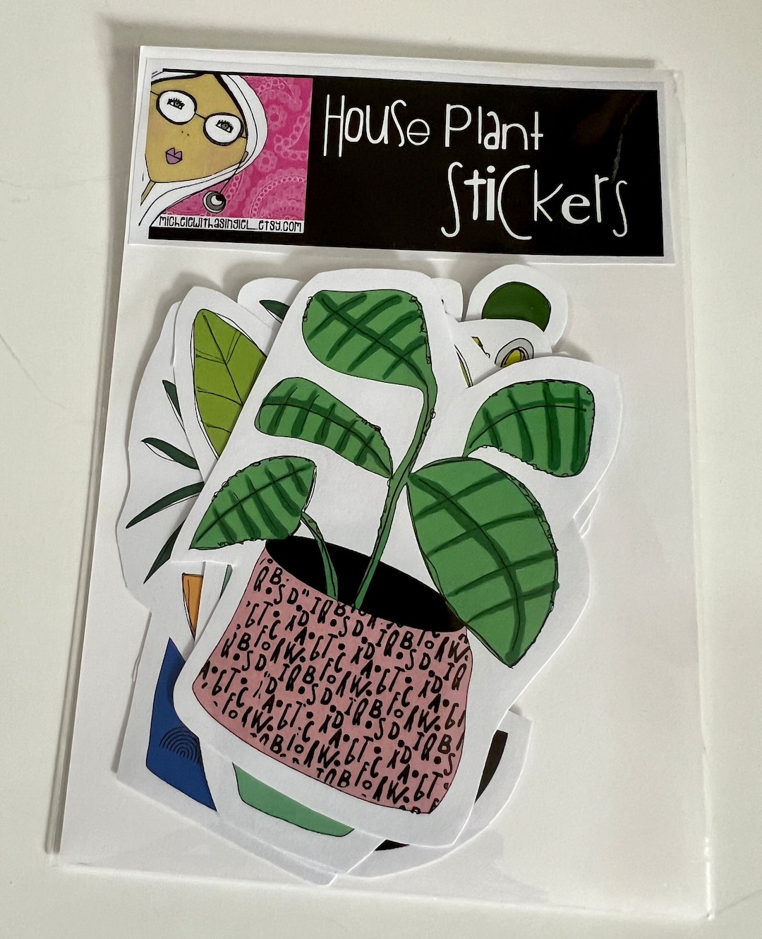 Sticker Pack - House Plant Stickers - Set of 6 Stickers - Etsy