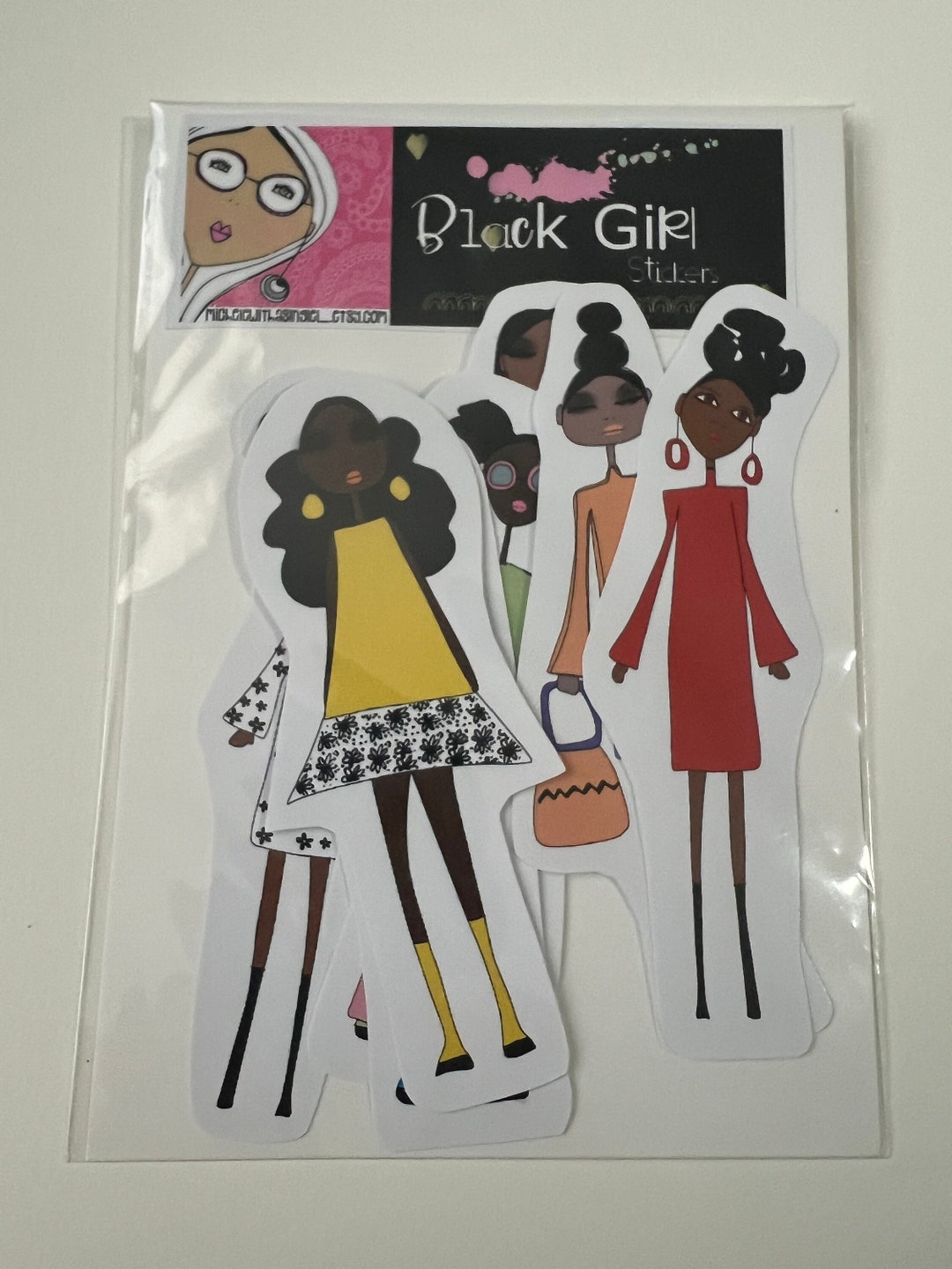 Stickers - Black Girl Stickers - Set of 8 - Etsy