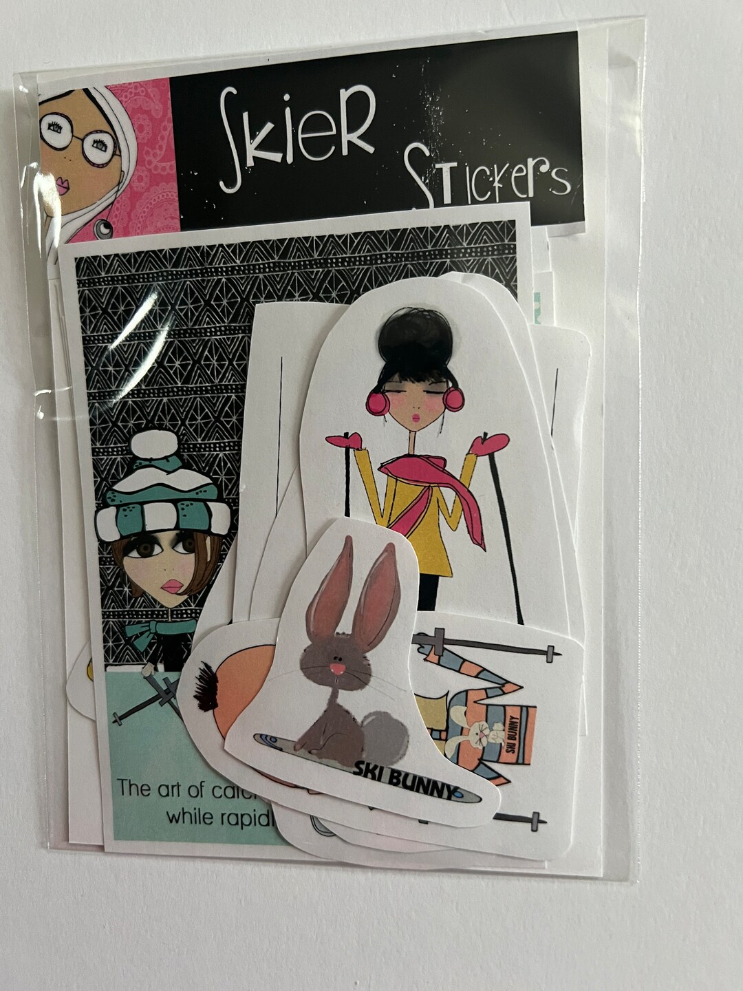 Stickers Skier Stickers Ski Stickers Set of 12 - Etsy