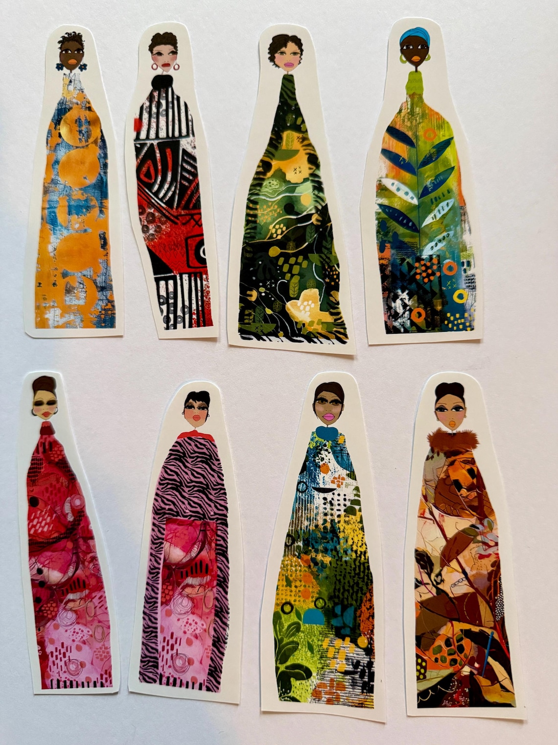 Stickers -black Women - Set of 8 Stickers - Etsy
