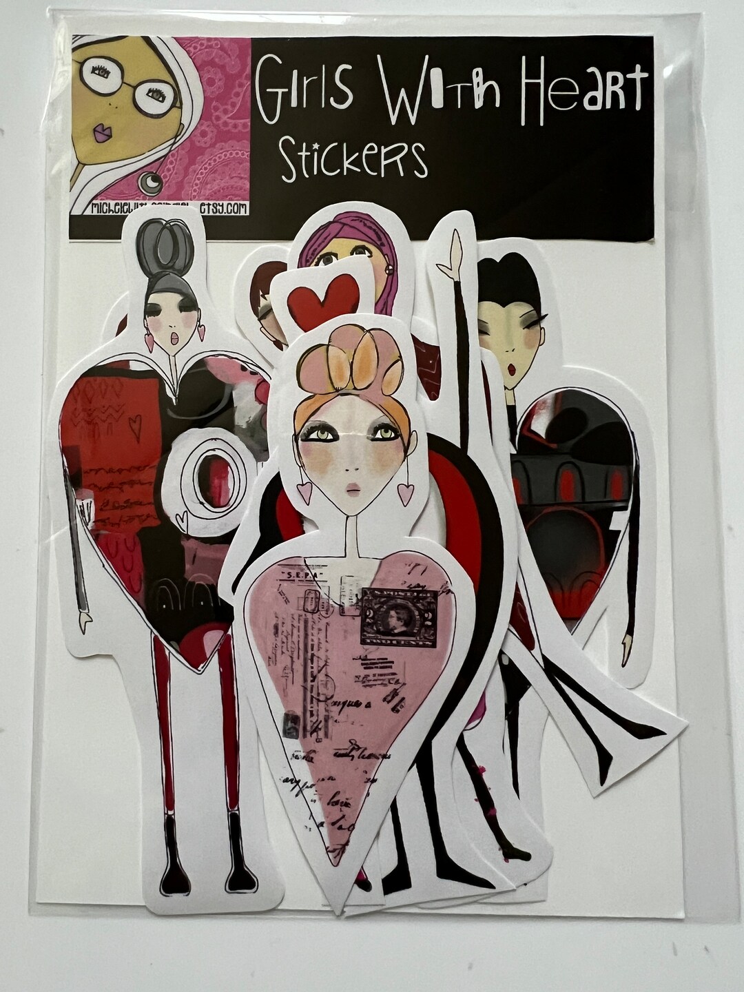 Stickers - Girls With Heart - Etsy