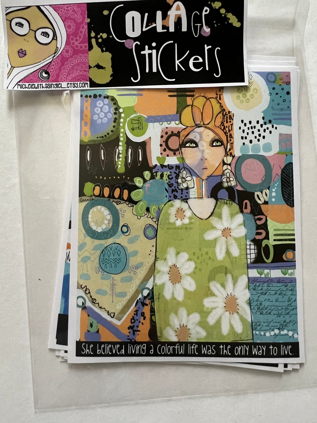 Stickers - Journal/collage Art Stickers - Abstract Art - Inspirational ...