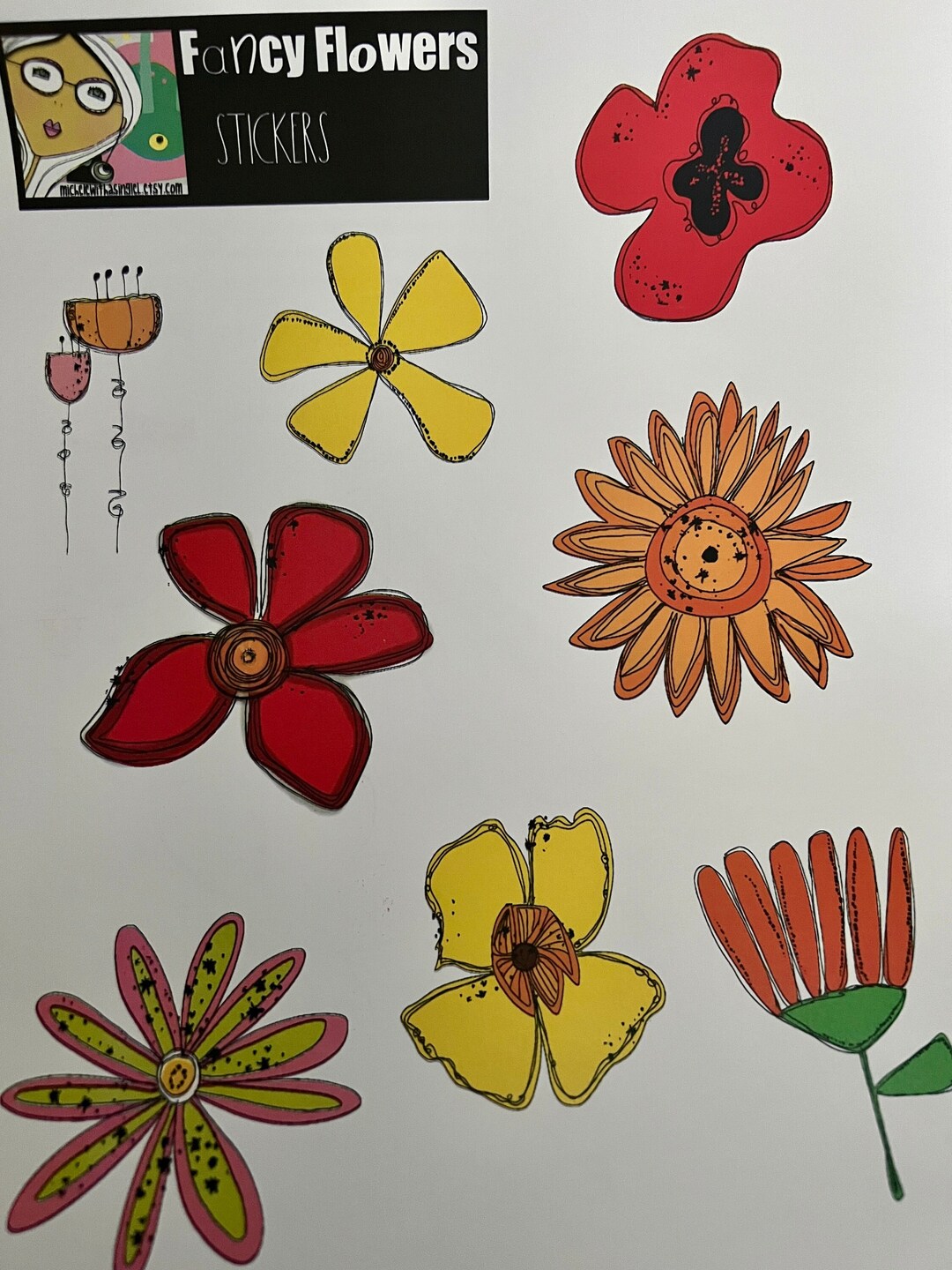 Stickers Fancy Flower Stickers - Etsy