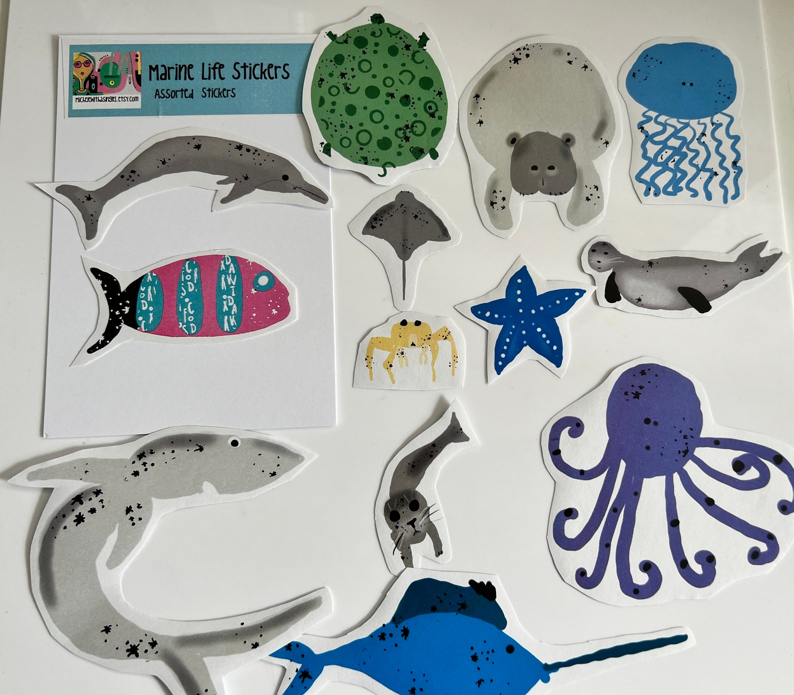 Stickers Marine Life - Etsy