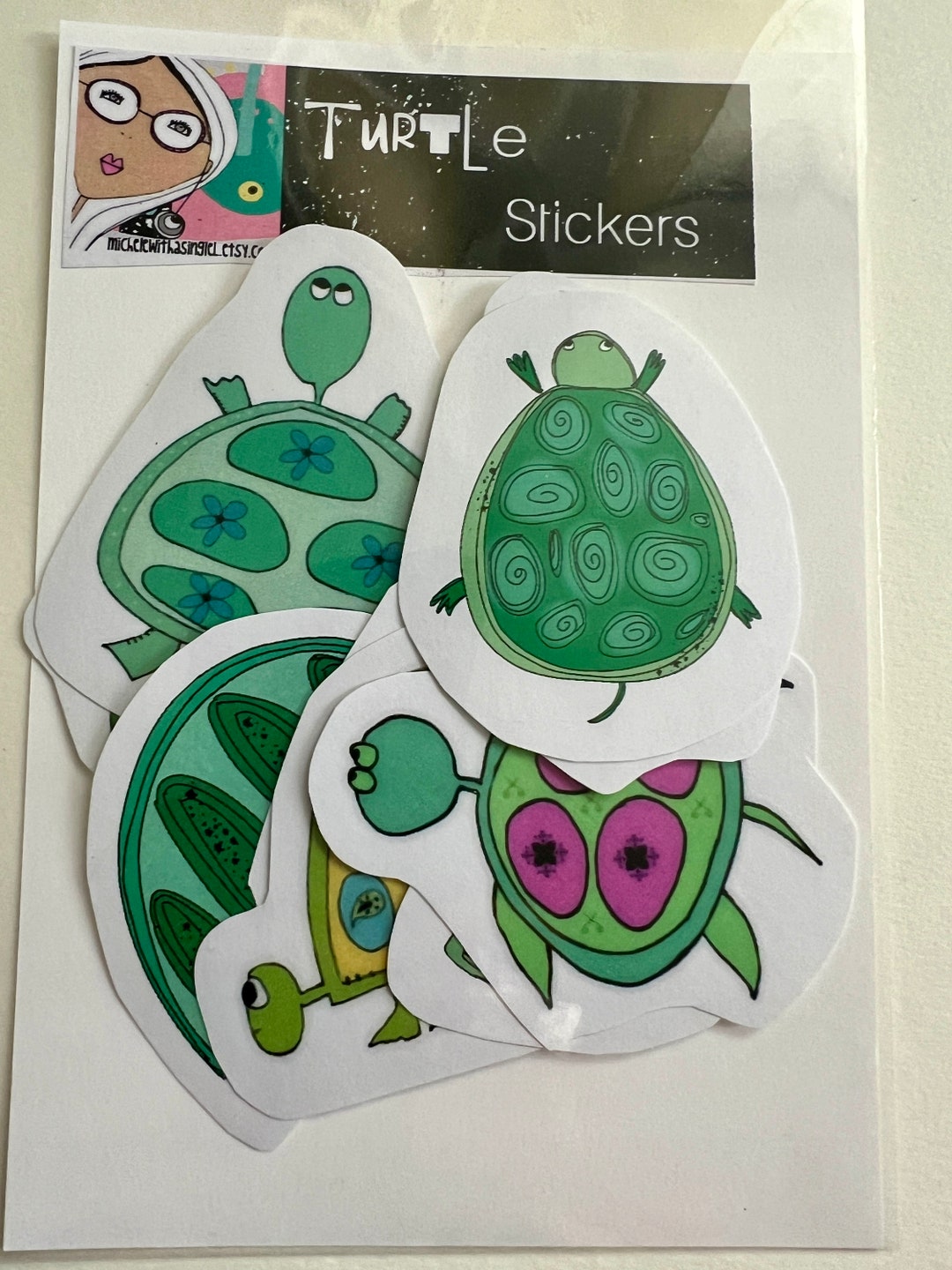 Stickers - Turtle Sticker Set of 10 - Etsy