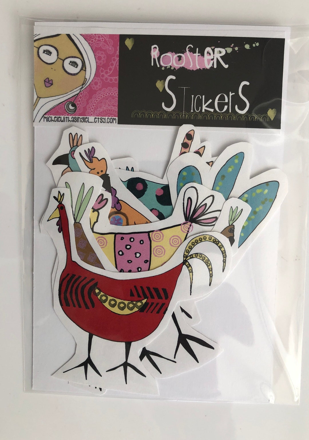 Sticker Pack Rooster Stickers - Etsy