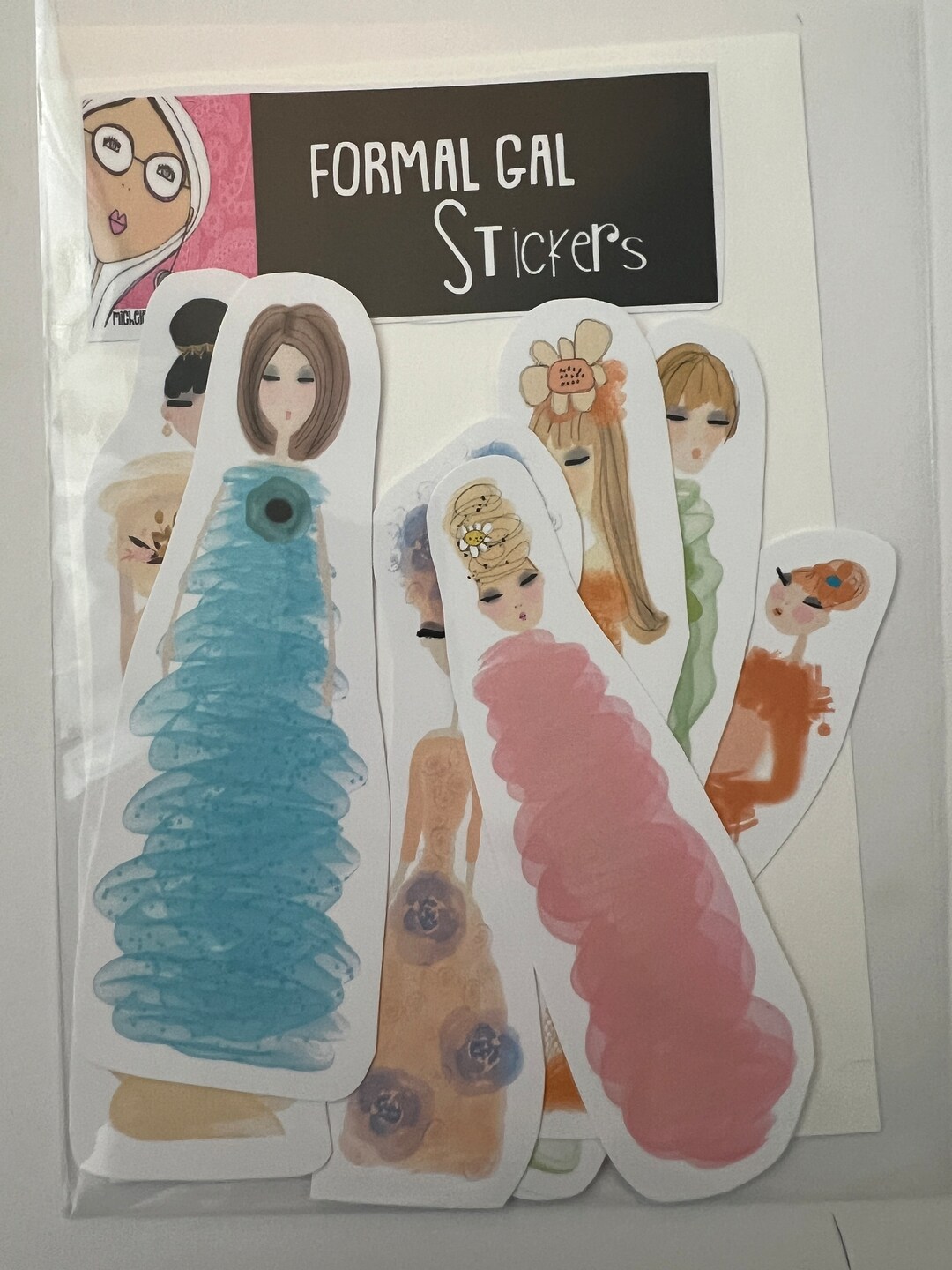 Stickers - Formal Gal Stickers - Set of 7 - Etsy