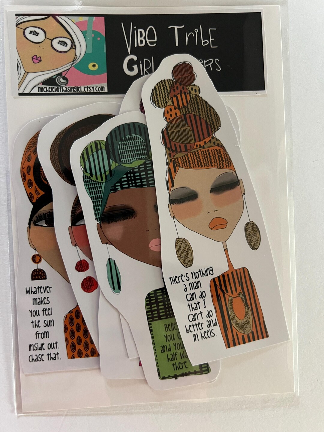 Stickers - Vibe Tribe Women Stickers - Set of 7 Stickers With Quotes - Etsy