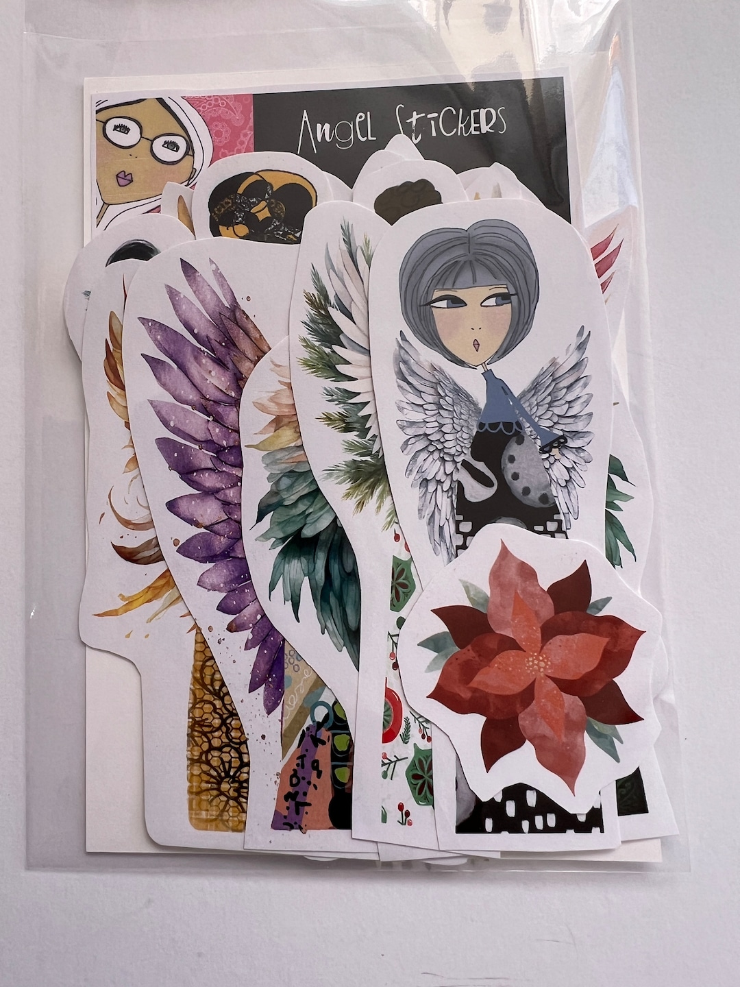 Sticker Pack Stickers Angel Stickers Set of 10 - Etsy