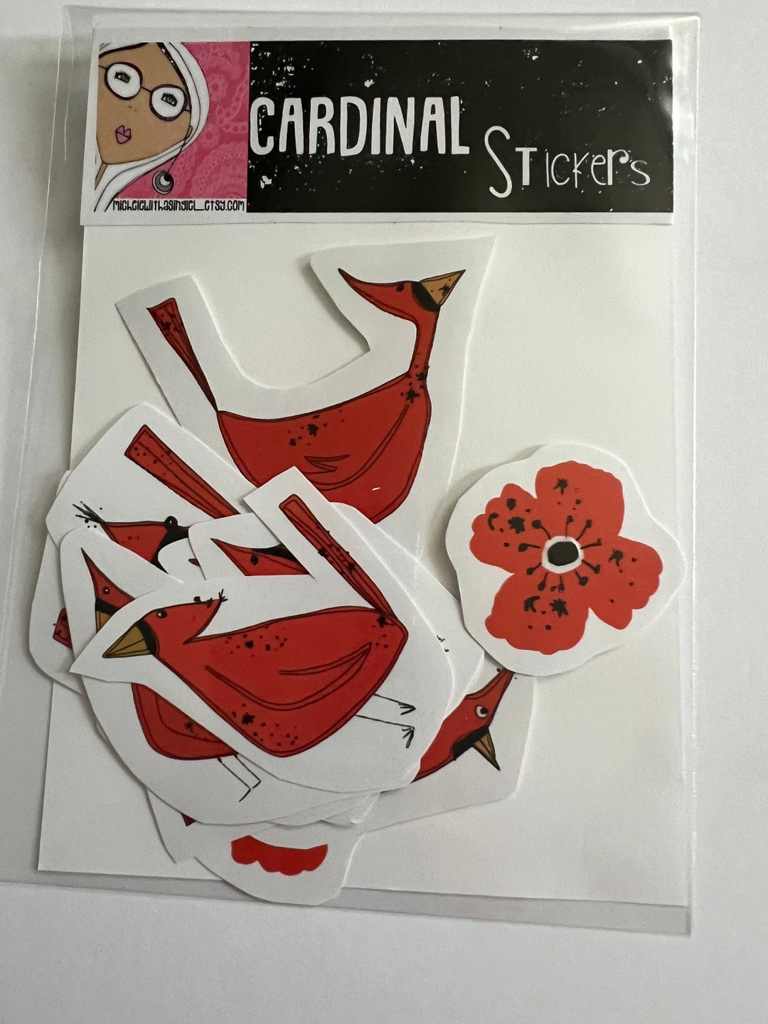 Sticker Pack - Cardinal Stickers - Bird Stickers - Etsy